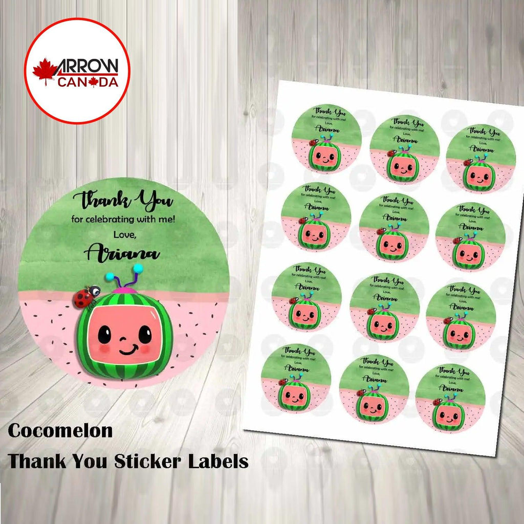 Charming Birthday Sticker Sheet for Party Favors and Decorations ...