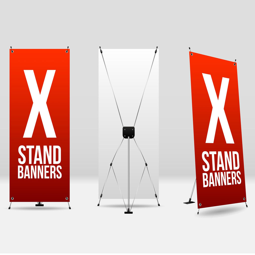 X-Frame Banner with Stand | 23.6" x 63" | Arrow Print Canada